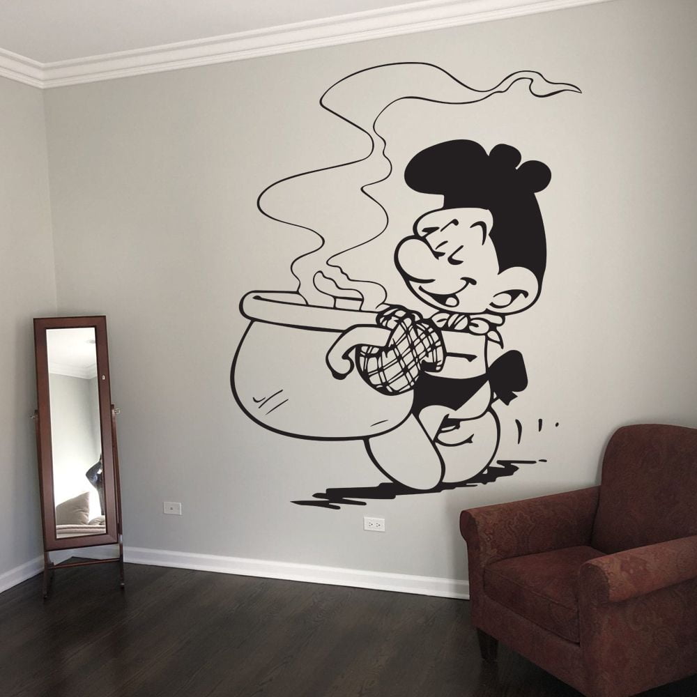 Chef Smurf Cook The Smurfs Cartoon Character Wall Sticker Art Decal for ...