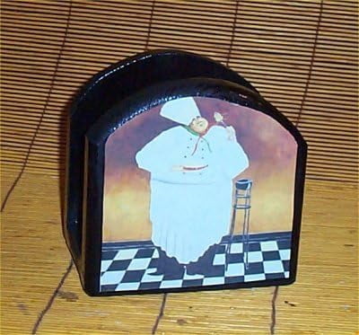 Chef Solid Wood Napkin Holder Bistro Home New - Walmart.com