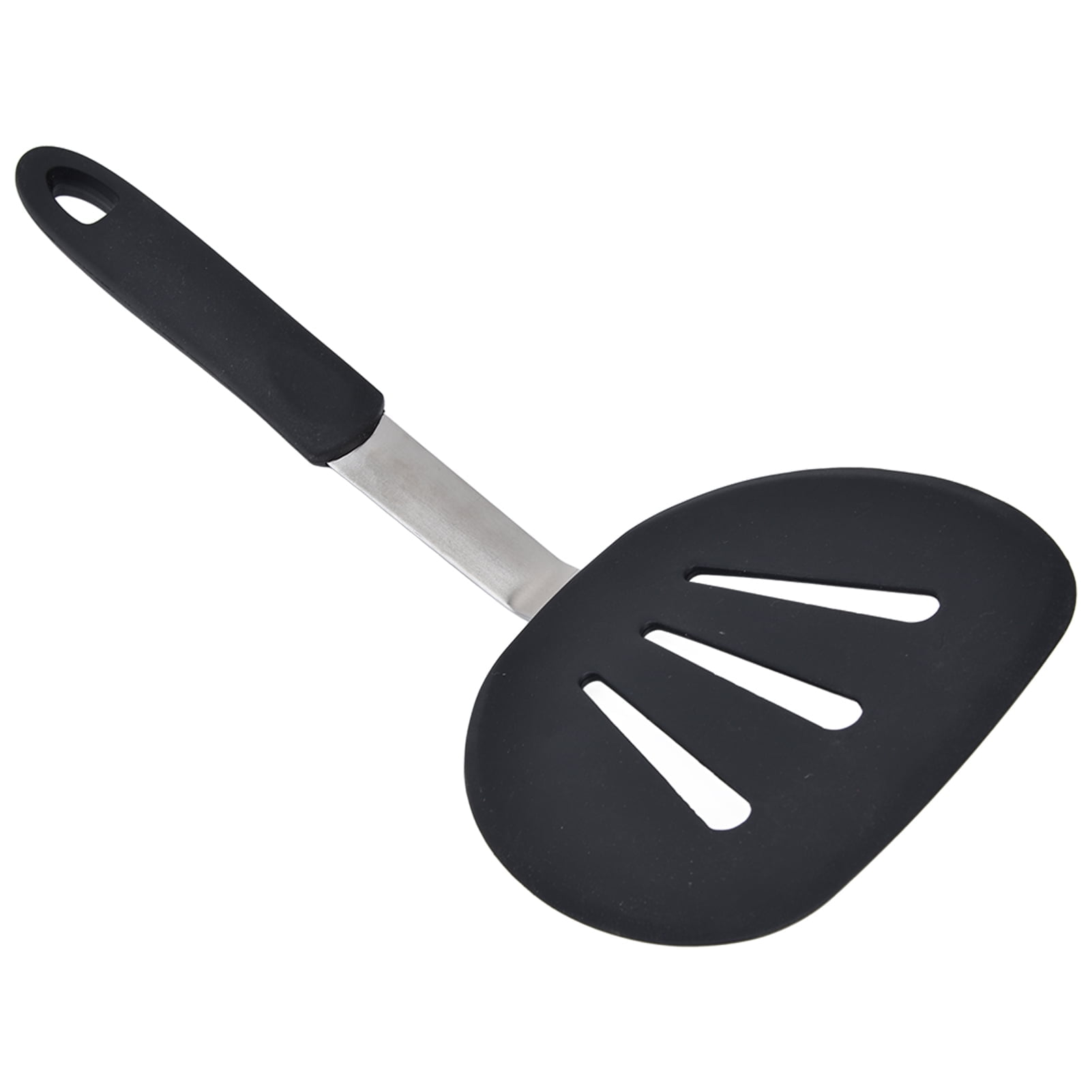 Chef Spatula, Wide Round, Ergonomic, Flexible, Silicone & Stainless ...