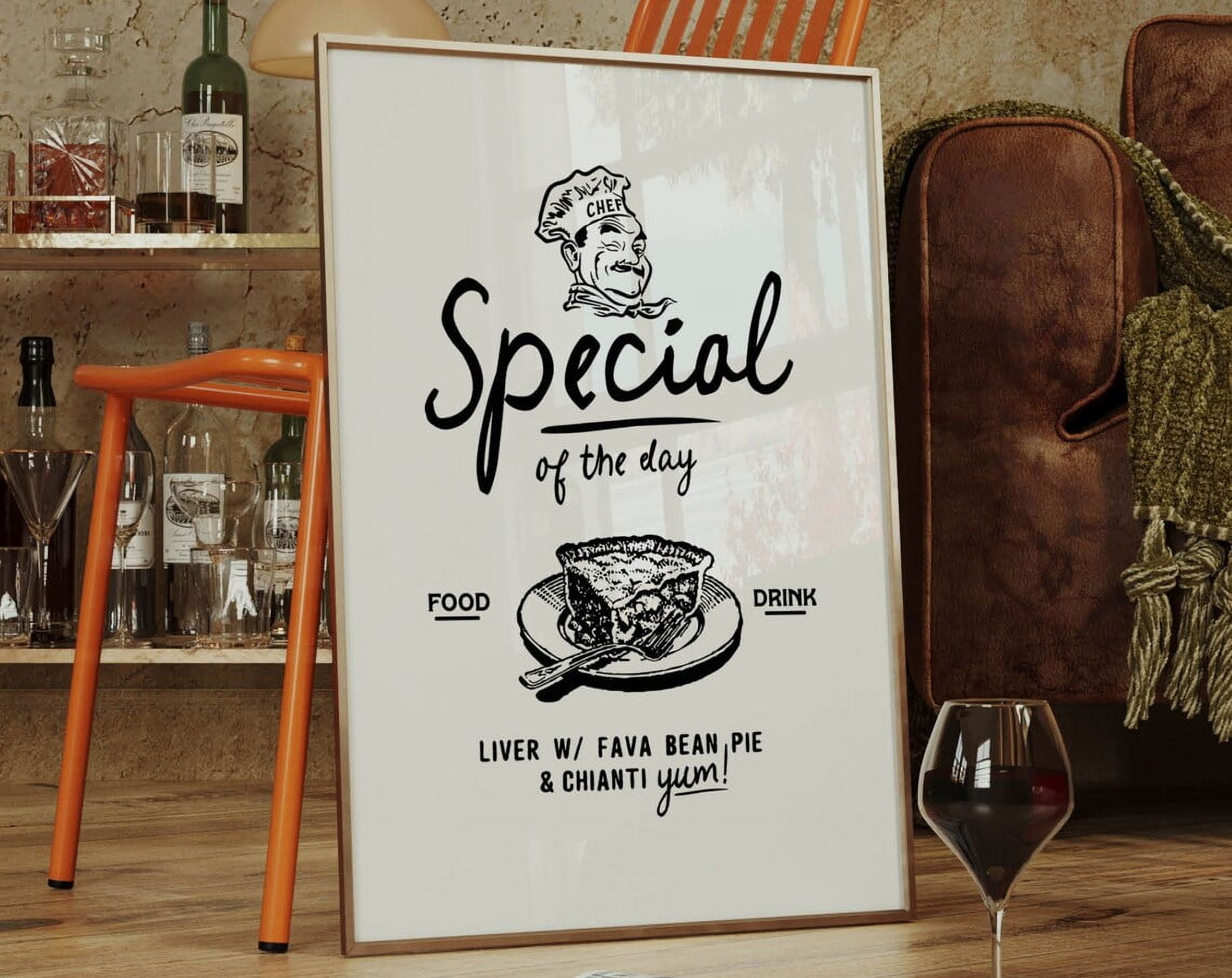 Chef Special Print Killer Kitchen Art Horror Movie Poster Kitchen Wall ...