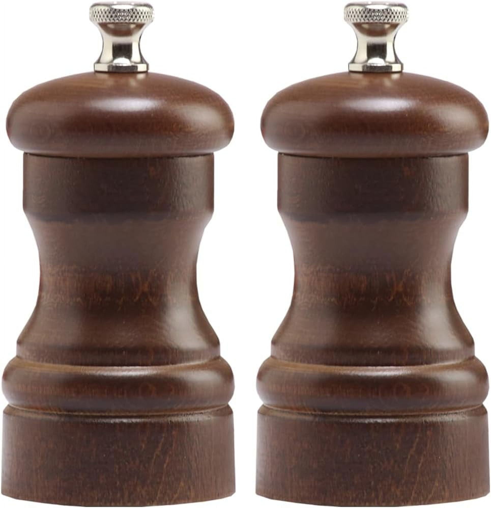 Chef Specialties 4" Capstan Pepper Mill and Salt Mill Set, Walnut ...