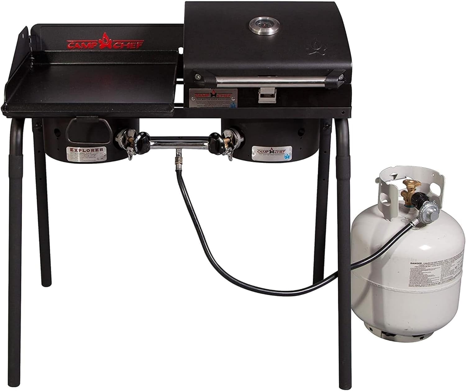 Chef Tailgater Combo - Includes Explorer Two-Burner Camp Stove ...