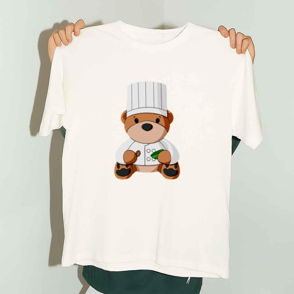 Chef Teddy Bear Funny Cook Kitchen Foodie Toy Hat Unisex T-Shirt up to ...