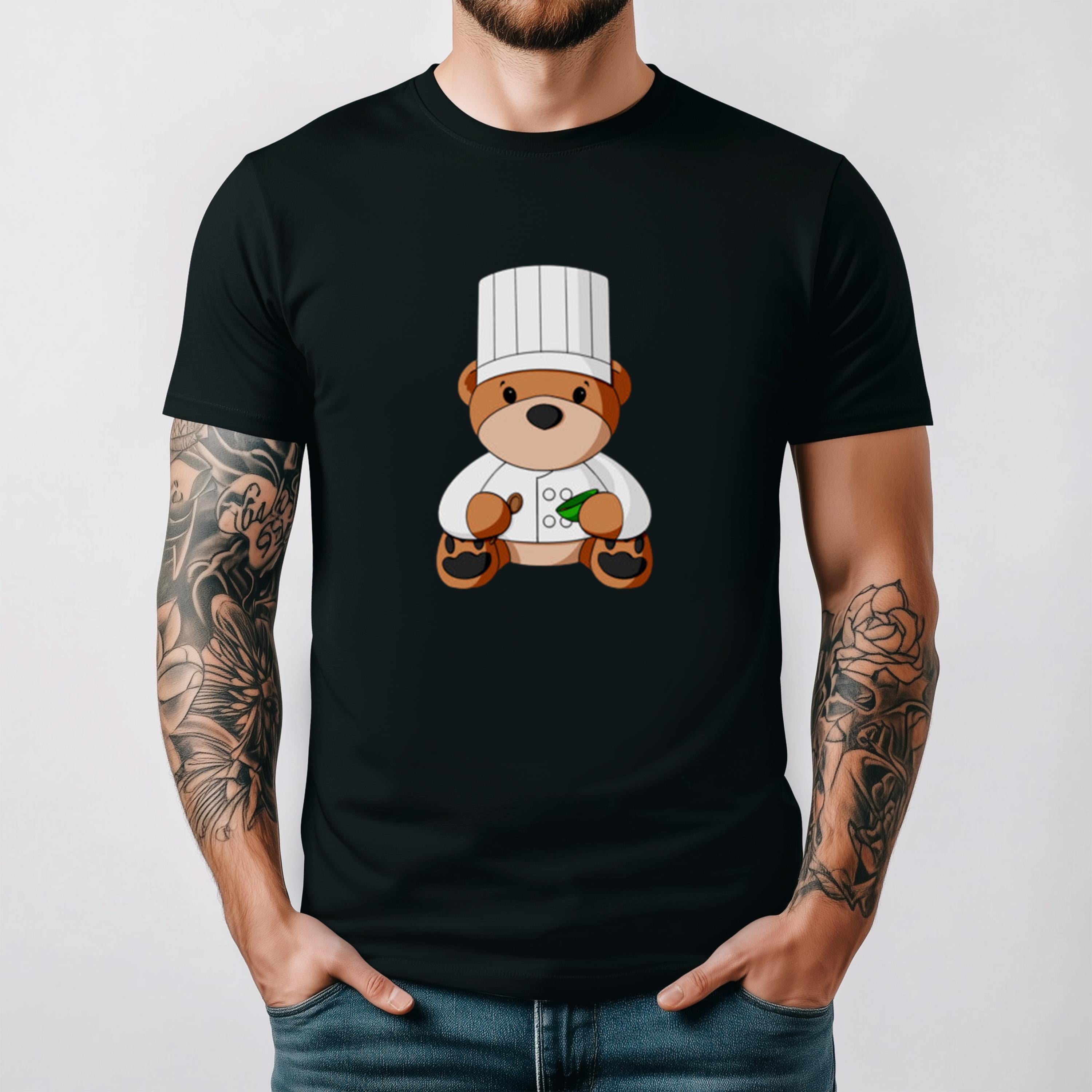 Chef Teddy Bear Funny Cook Kitchen Foodie Toy Hat Unisex T-Shirt up to ...