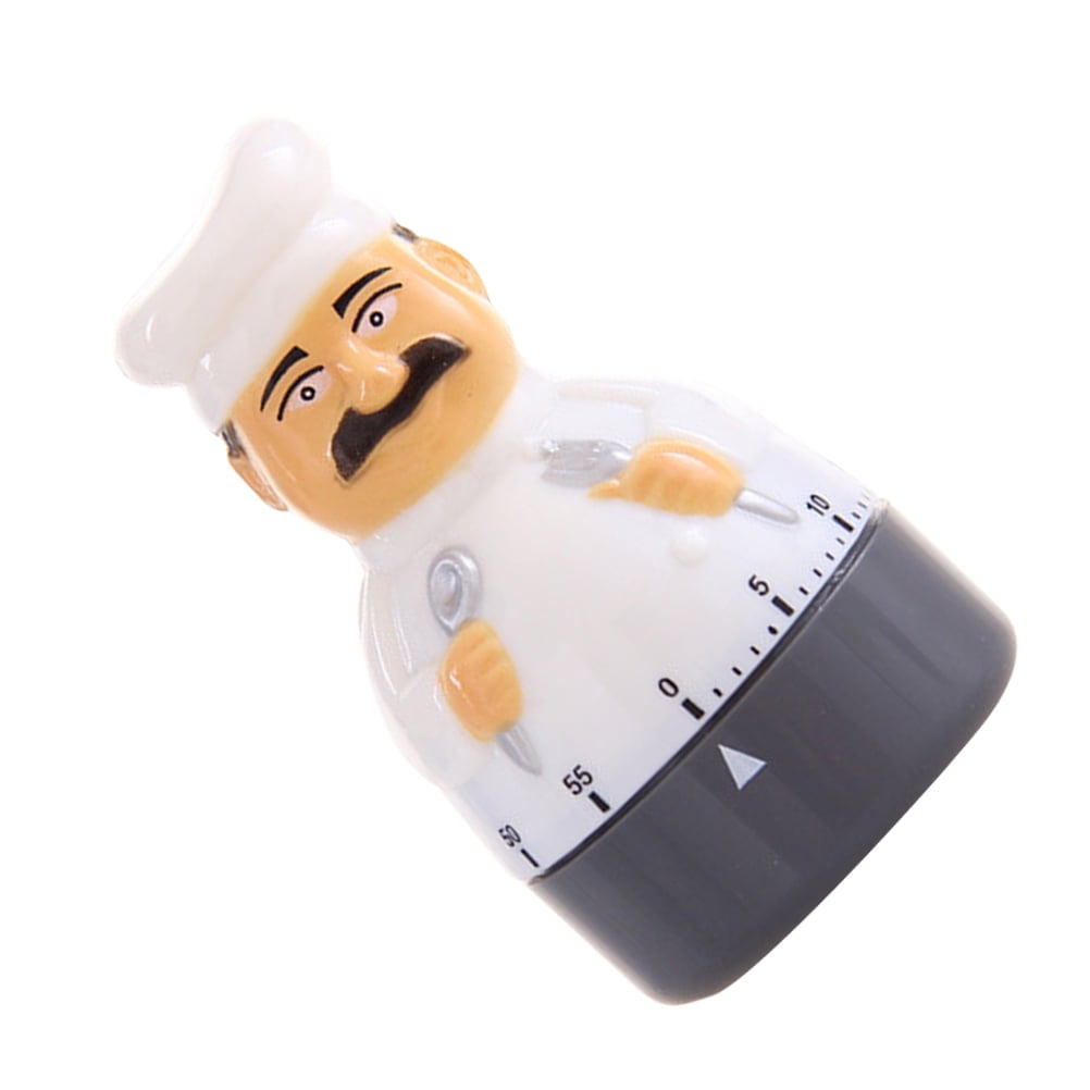 Worgeous Mechanical Chef Shaped Kitchen Timer 60 Minutes Countdown ...