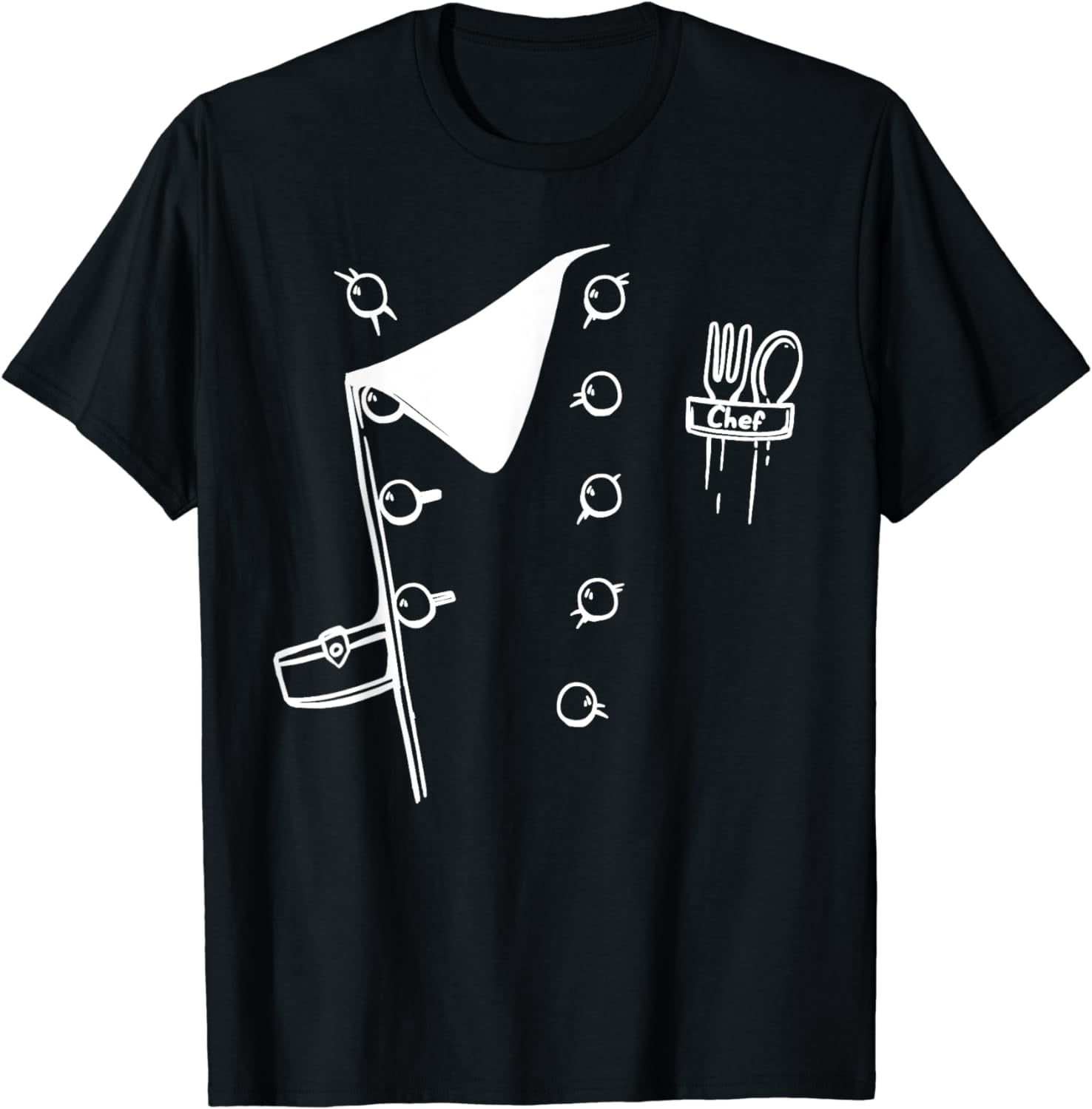 Chef Uniform Jacket Funny Chef Cooking - Cook Food Lovers T-Shirt ...