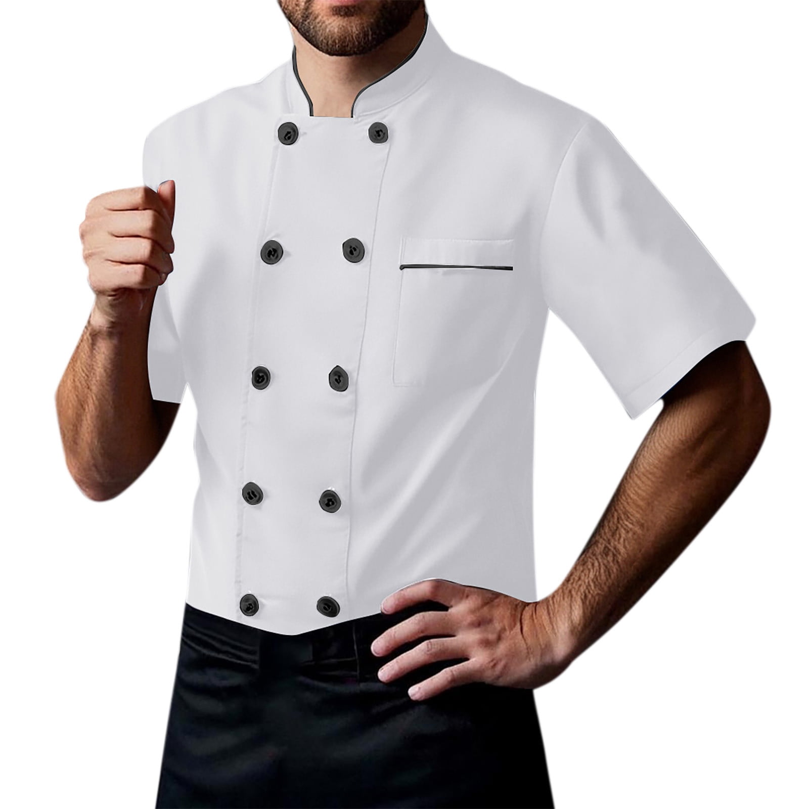 Chef Uniform for Women Unisex Chef Coat for Men Women Classic Hotel ...
