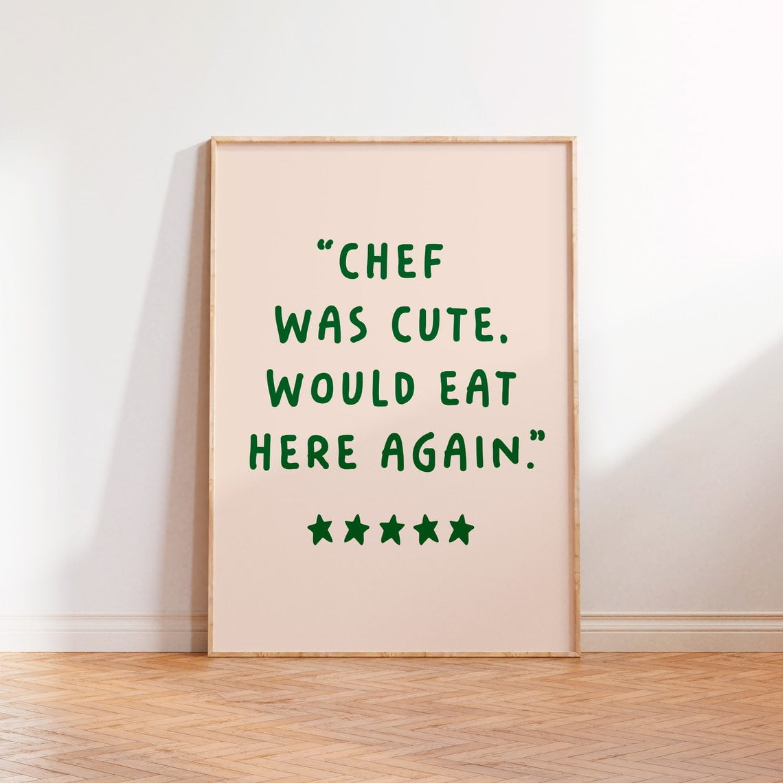 Chef Was Cute Would Eat Here Again Poster, Entertaining Host Hostess ...