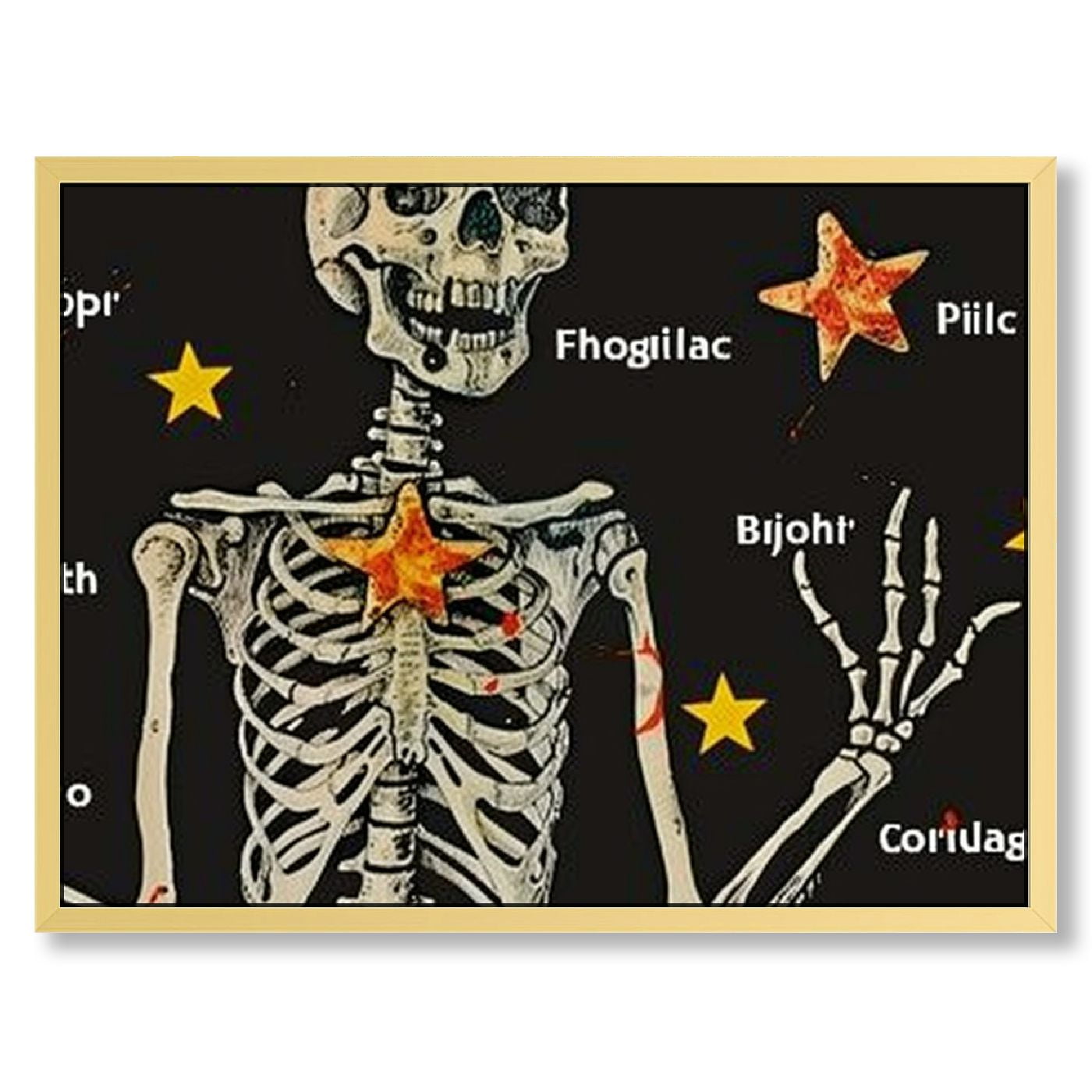 Chef Was Cute Would Eat Here Again Poster - Skeleton Print - Halloween ...