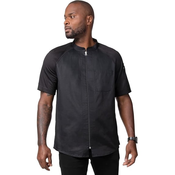 Chef Works, Men's Arcadia Chef Coat, Large, Black, Cool Vent - Walmart.com
