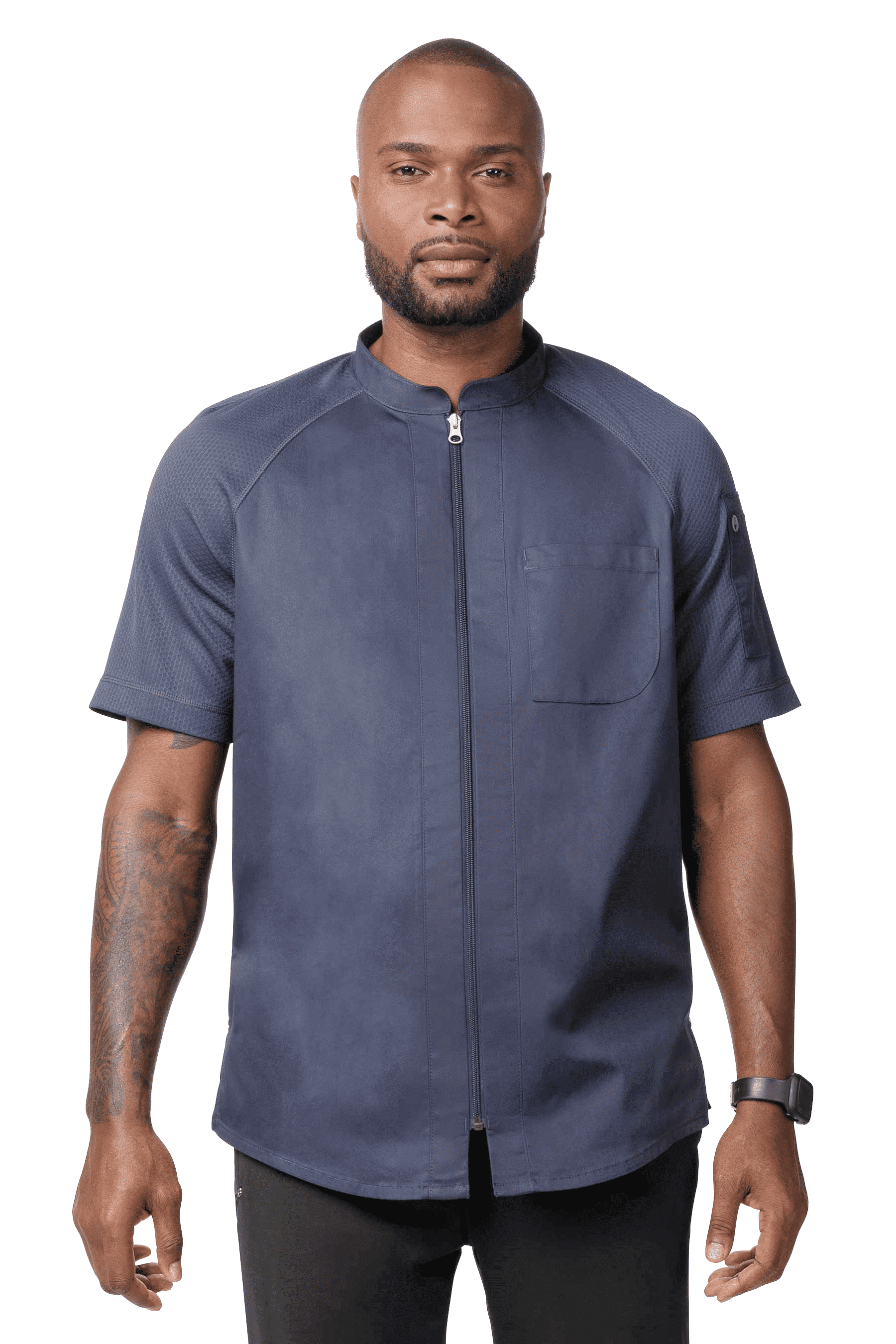 Chef Works Men's Arcadia Chef Coat, Grey, 4X-Large - Walmart.com