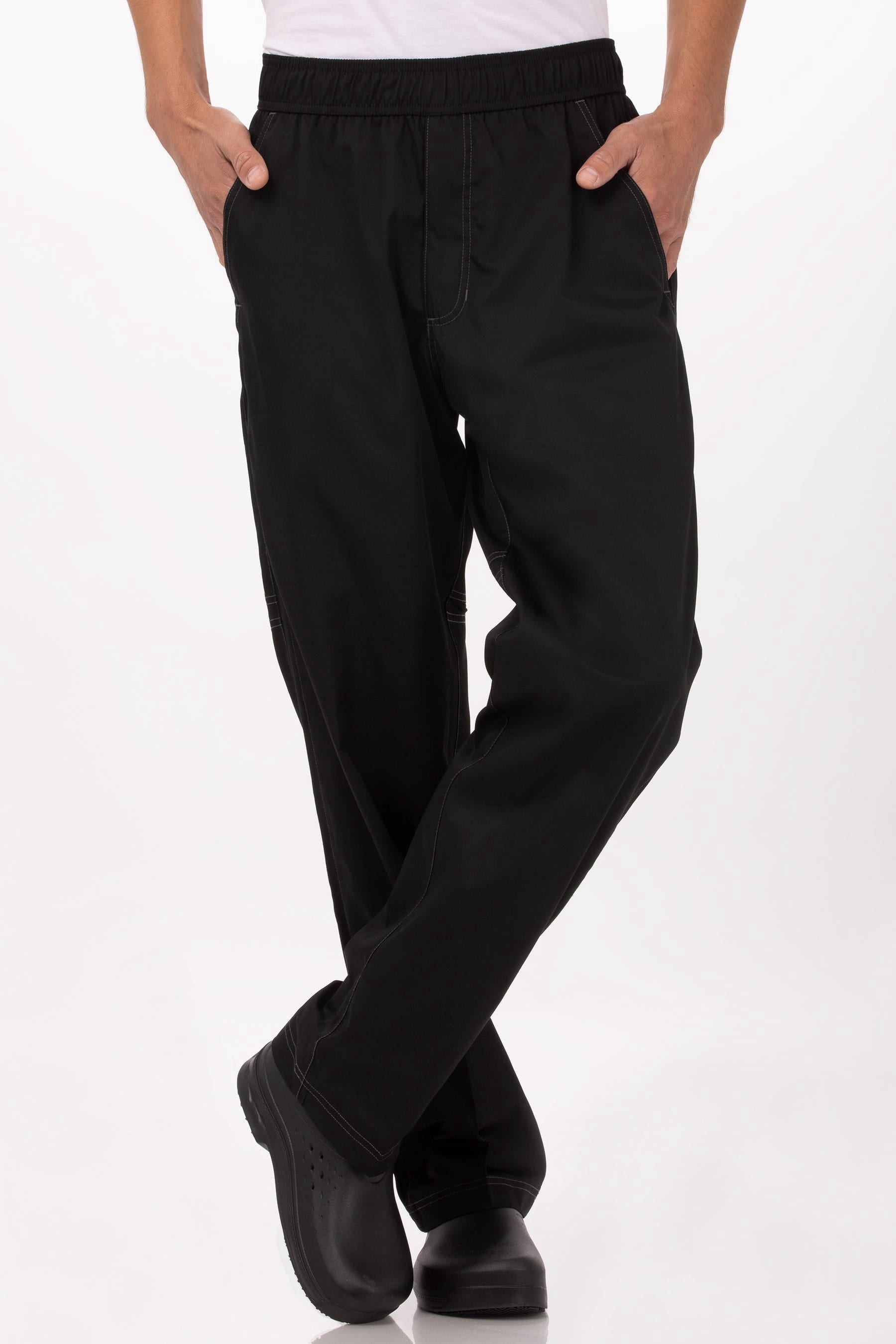 Chef Works Men's Cool Vent Baggy Chef Pants, Black, X-Large - Walmart.com