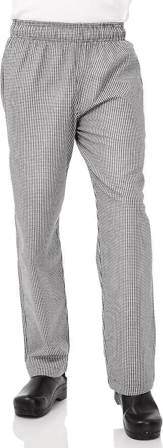 Chef Works Men's Essential Baggy Chef Pants, Small Check, 5X-Large ...