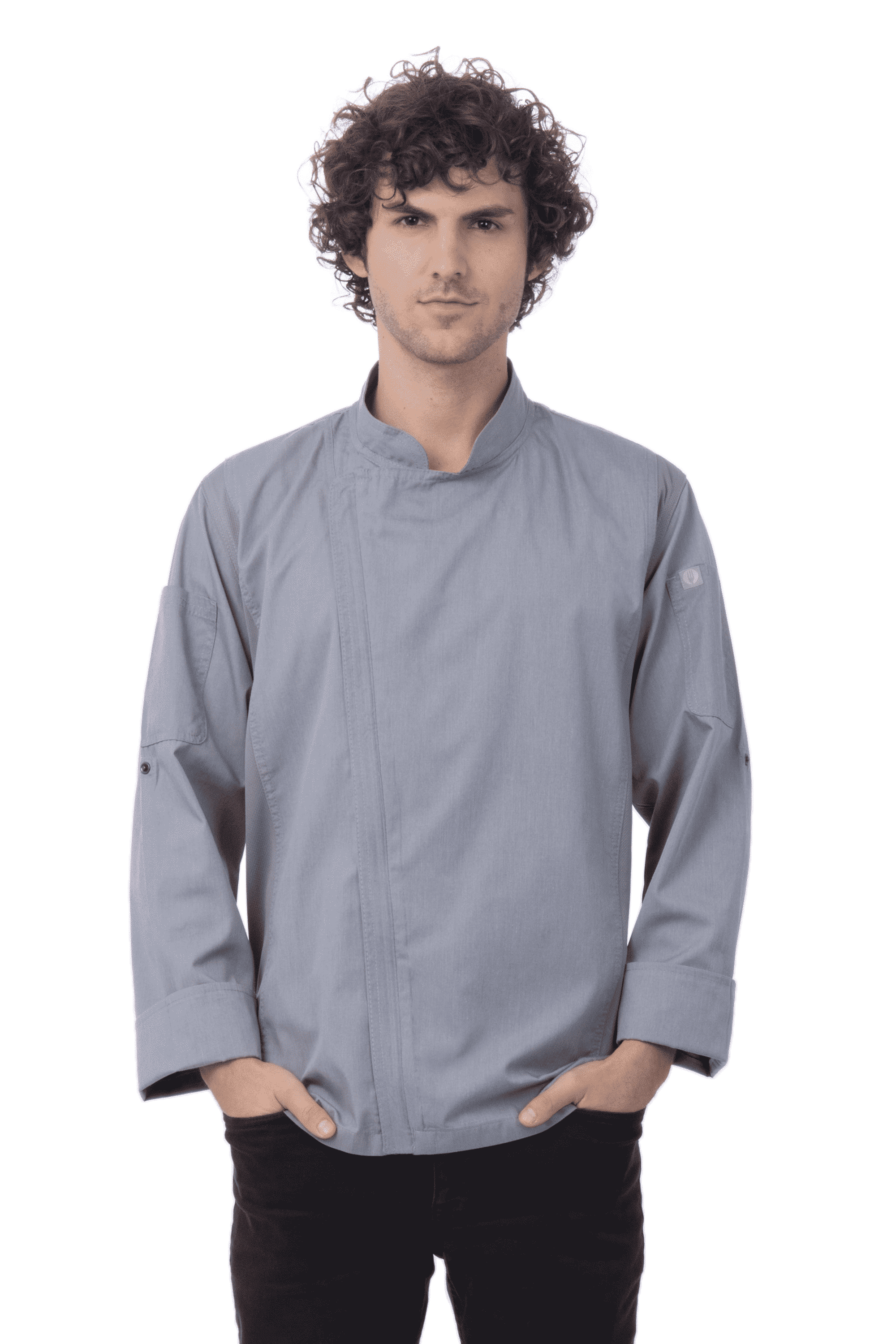 Chef Works Hartford Men's Chef Coat with Cool Vent Side Panels, Slim ...