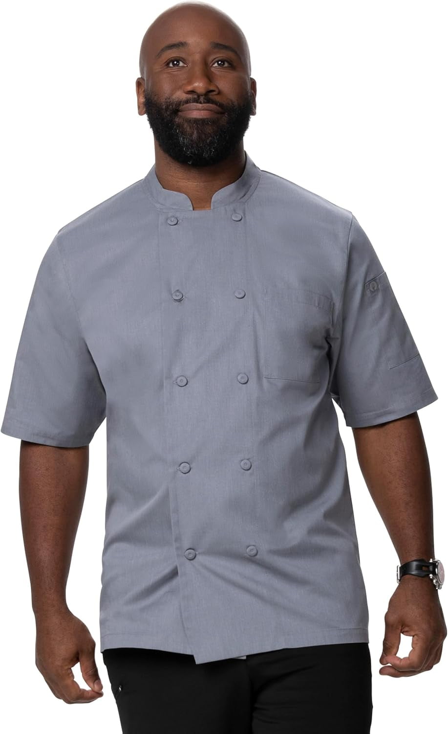 Chef Works Men’s Montreal Cool Vent Chef Coat, Grey Chef Jacket, XL ...
