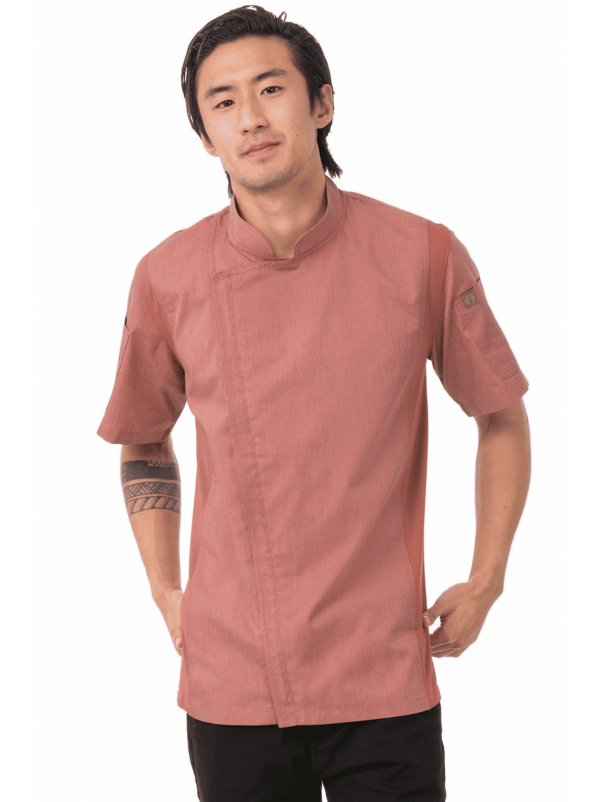 Chef Works Men's Springfield Chef Coat, Brick, X-Large - Walmart.com