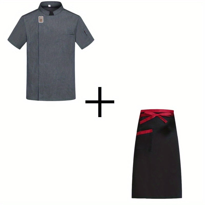 Chef Works Men's Springfield Chef Jacket Catering Chef Overalls Short ...