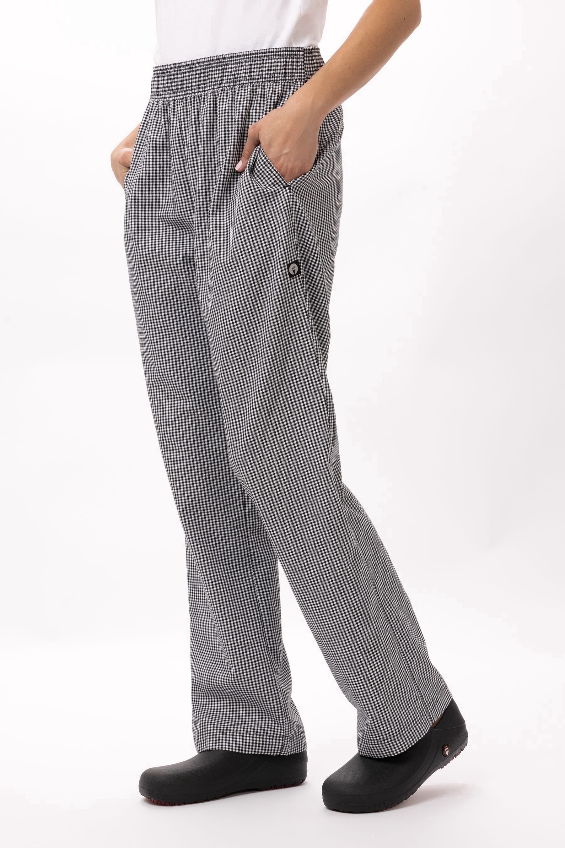 Chef Works Women's Essential Baggy Chef Pants, Elastic Work Pants with ...