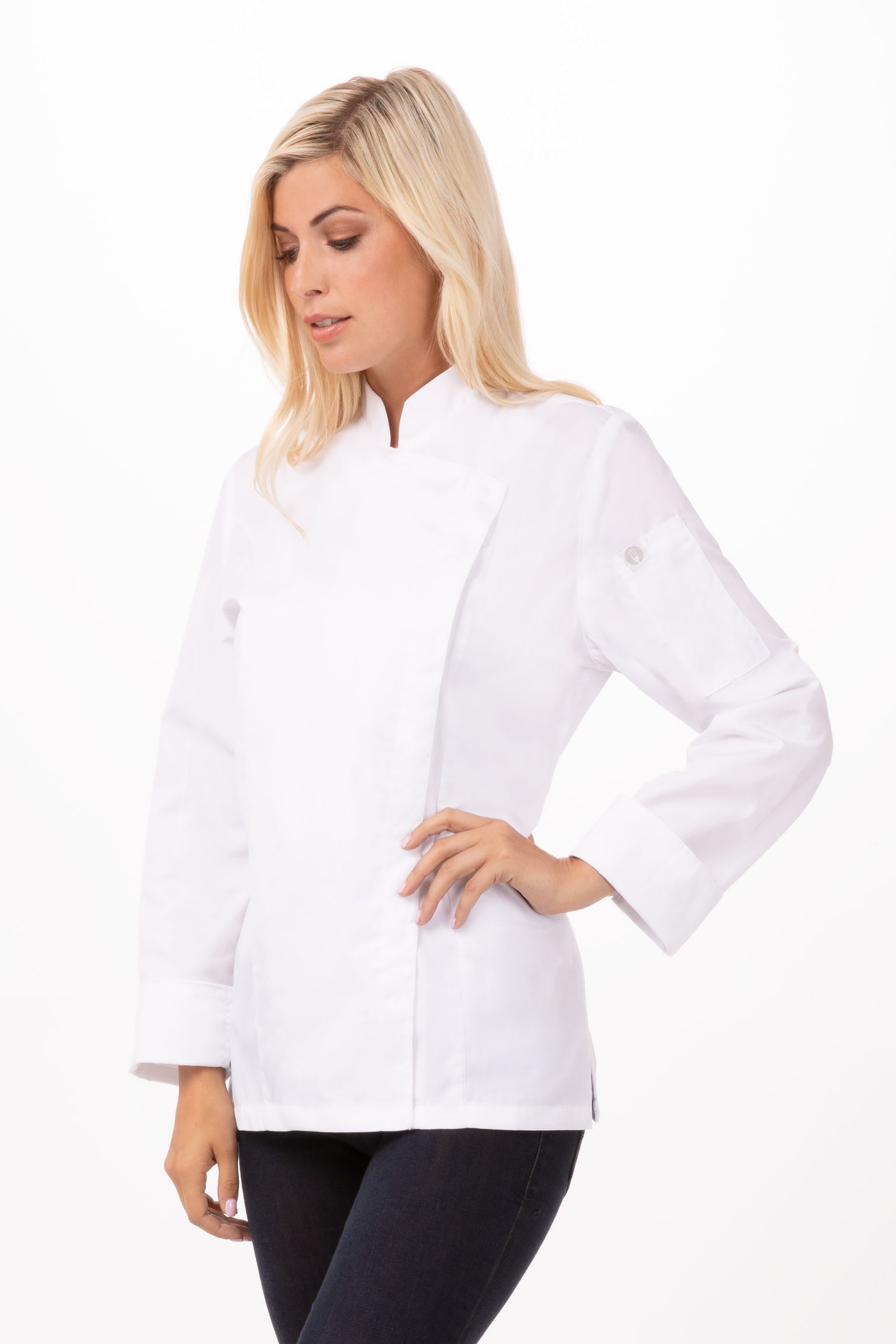 Chef Works Womens Lansing Chef Coat (BCWMC007WHTL) - Walmart.com