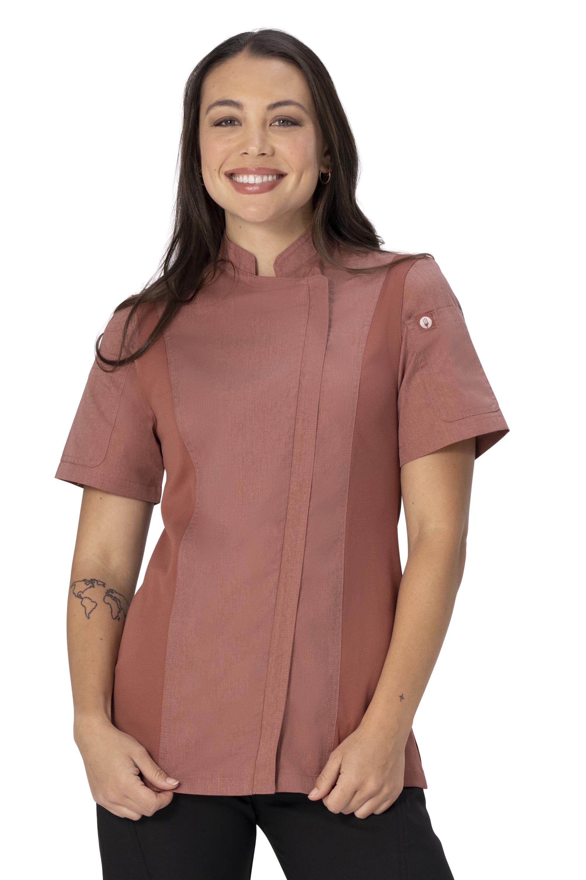 Chef Works Womens Springfield Chef Coat (BCWSZ006BRIM) - Walmart.com