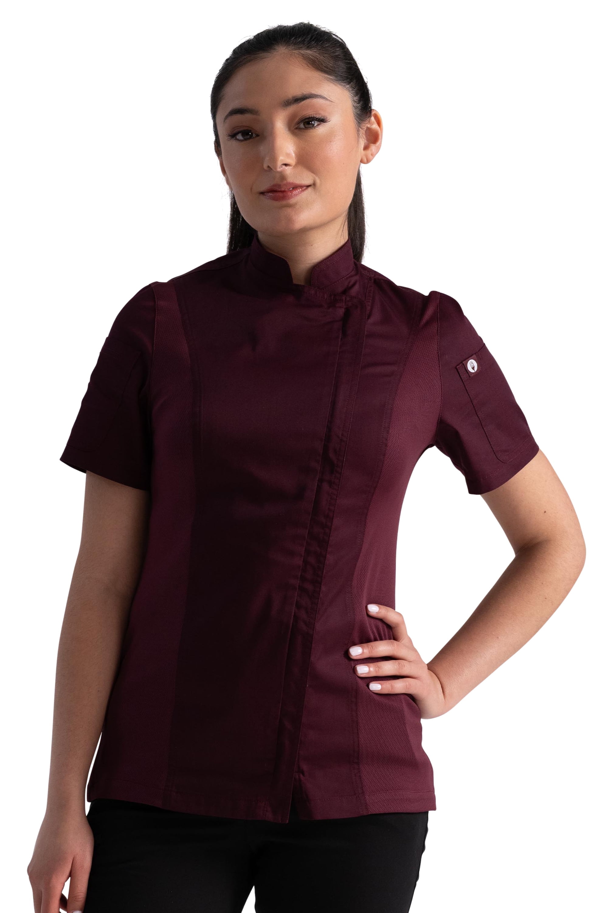 Chef Works Womens Springfield Chef Coat (BCWSZ006MERM) - Walmart.com
