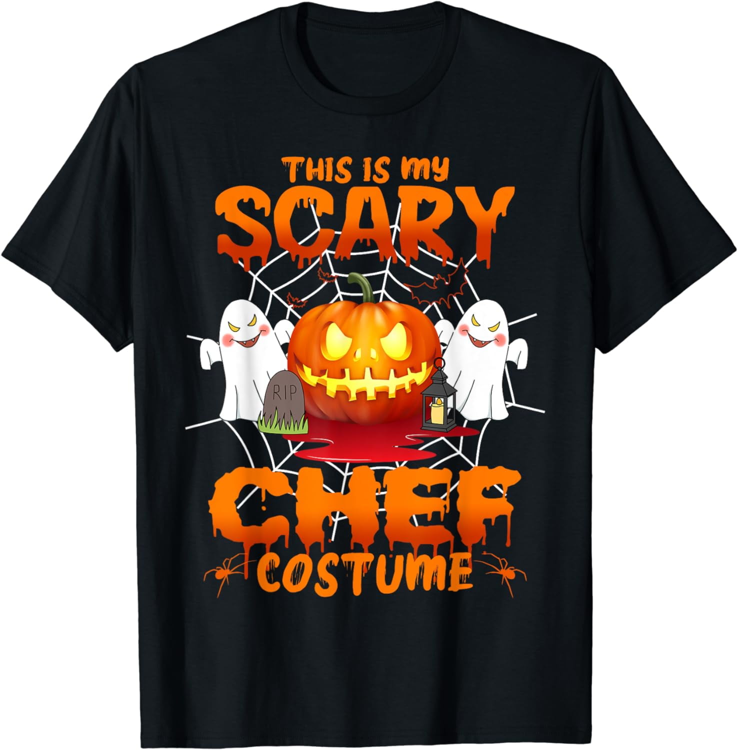 Chef costume Gifts This is my scary Chef costume T-Shirt - Walmart.com