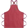 Chef for Men Canvas Apron with Large Pockets and Adjustable Neck Strap ...