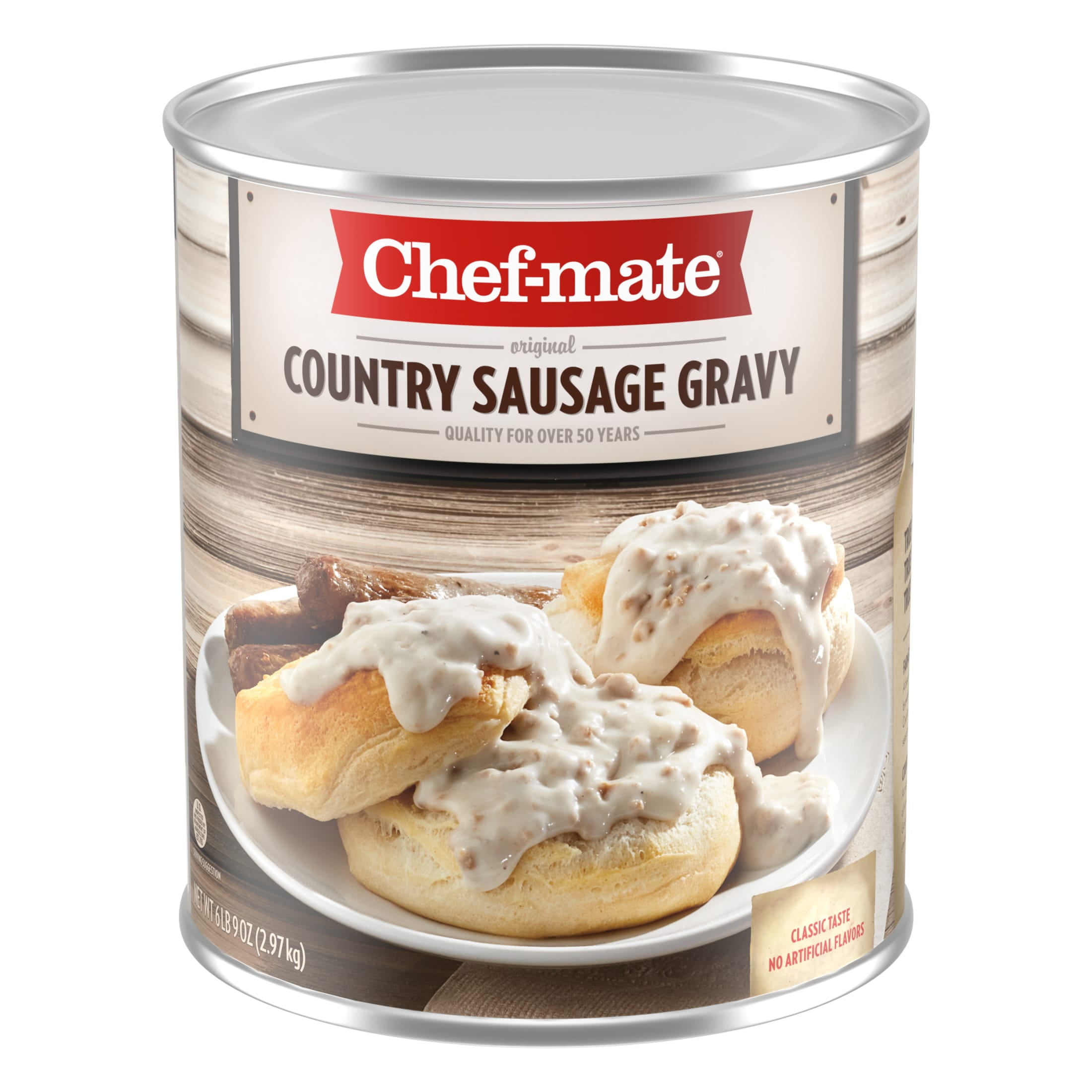 Chef-mate Country Sausage Gravy, No Artificial Flavors, 105 oz Can ...