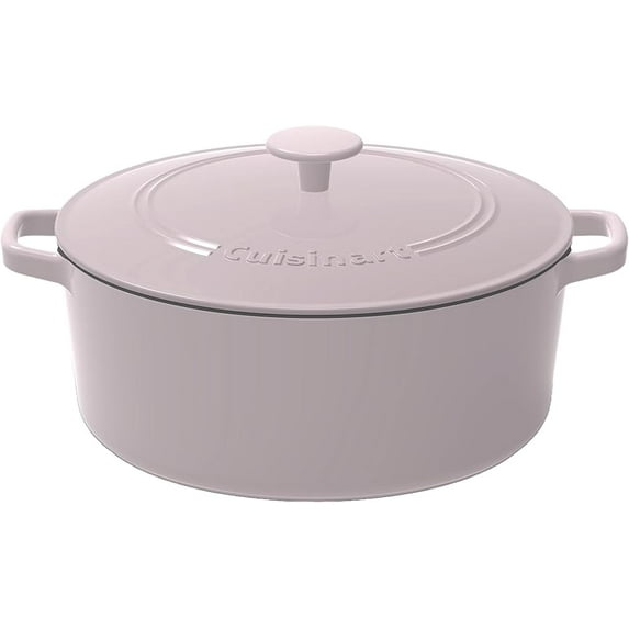 Chef's Classic Enameled Cast Iron Round Covered Casserole (Cardinal Red ...