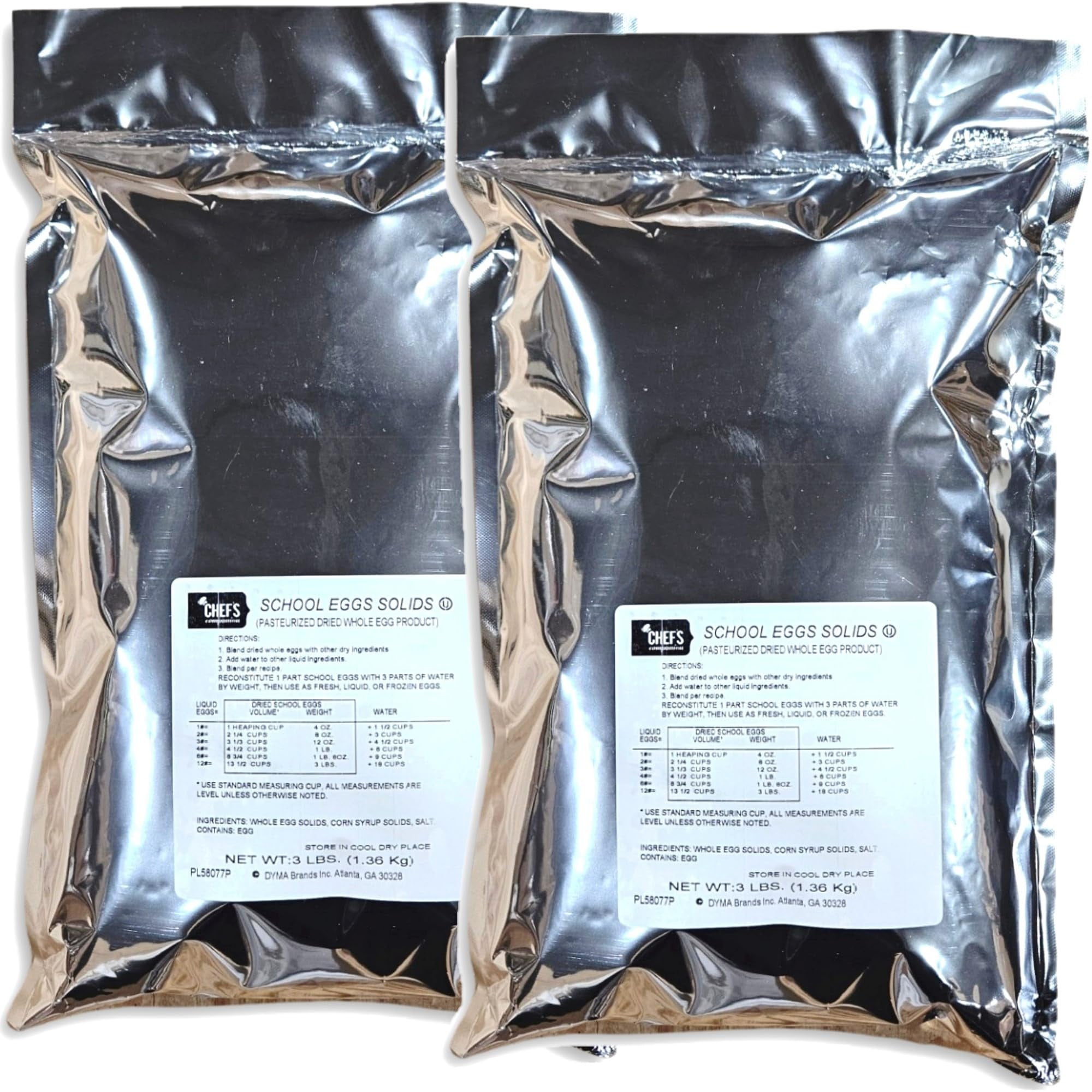 Chef's Companion School Egg Solids , 3 Pound Bag, Pack of 2 - Walmart.com