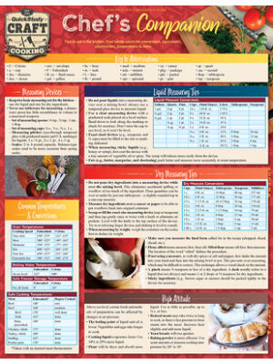 Chef's Companion: a QuickStudy Laminated Reference Guide - Walmart.com