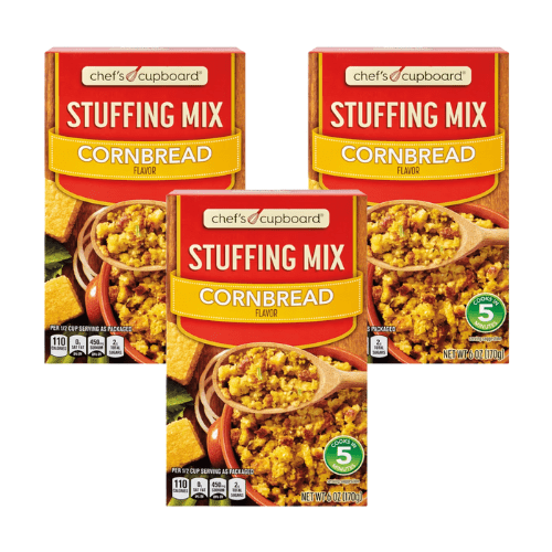 Chef's Cupboard Cornbread Stuffing Mix, 6 Oz,3 Pack - Walmart Business ...
