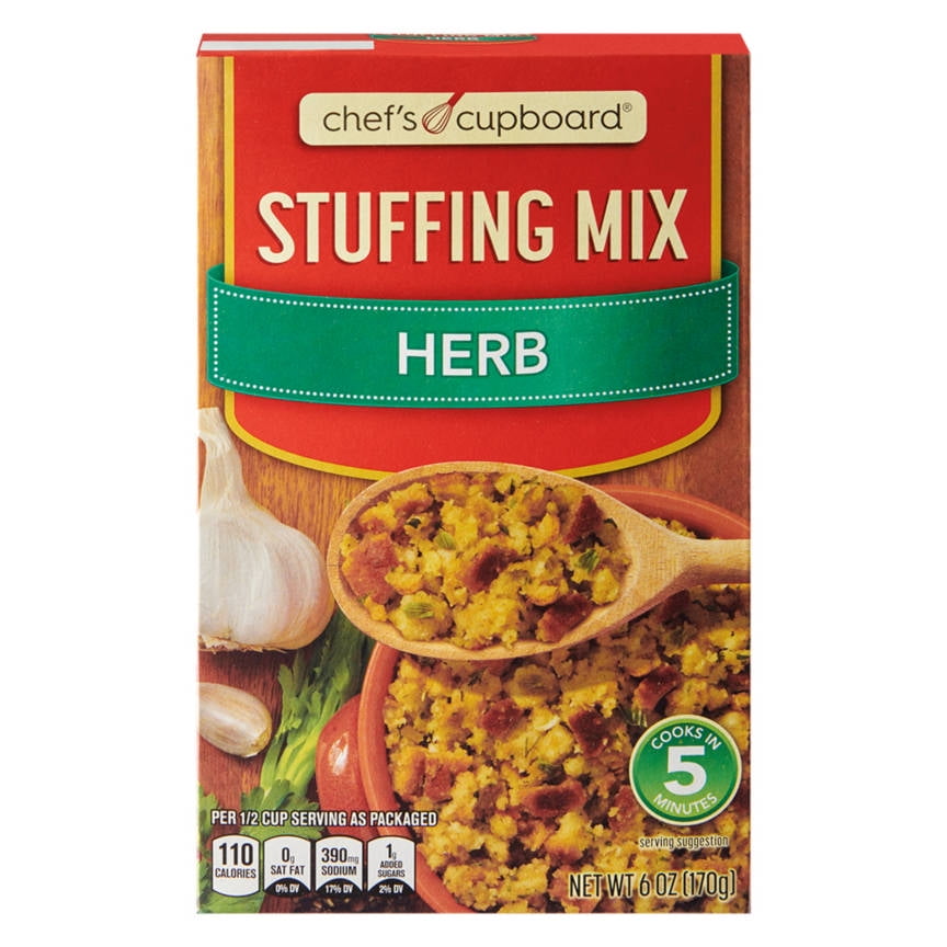 Chef's Cupboard Herb Stuffing Mix, 6 oz - 3 PACK - Walmart.com