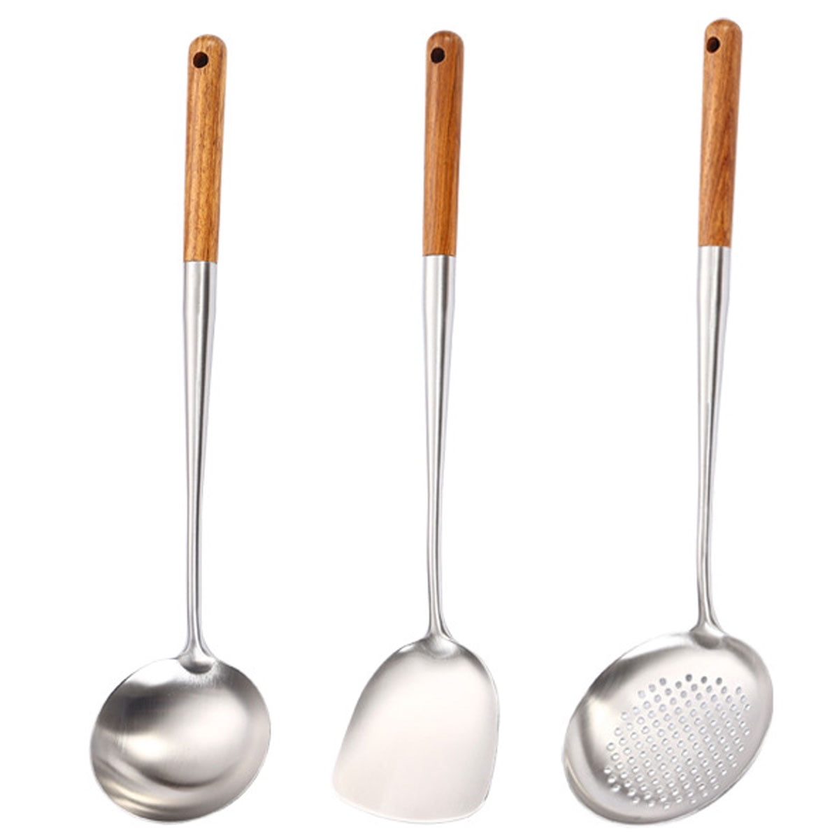 Chef's Delight Kitchen Utensils, Wooden Handle Ergonomic Design ...