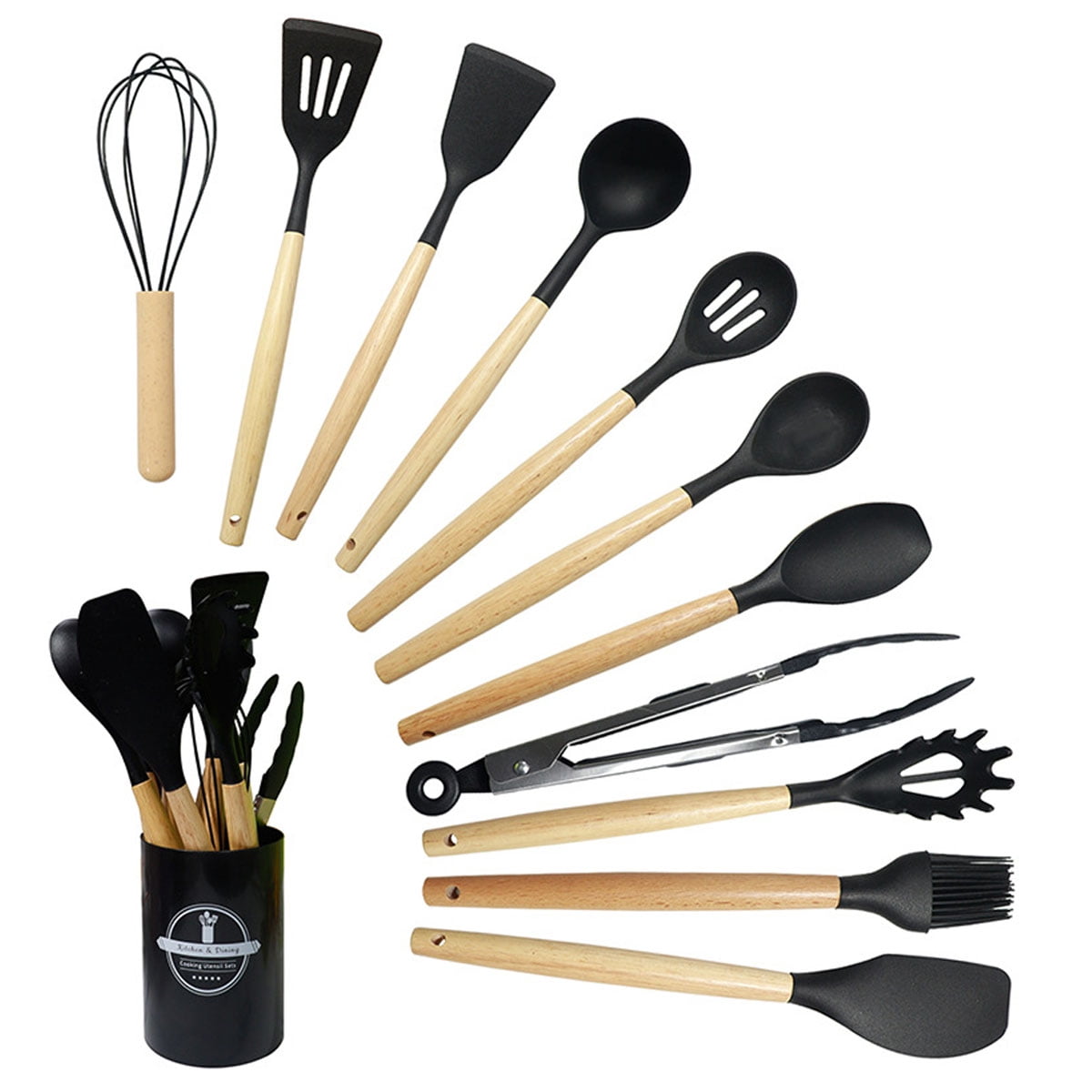 Chef's Delight: Silicone Cooking Utensils, Heat Resistant & Non ...