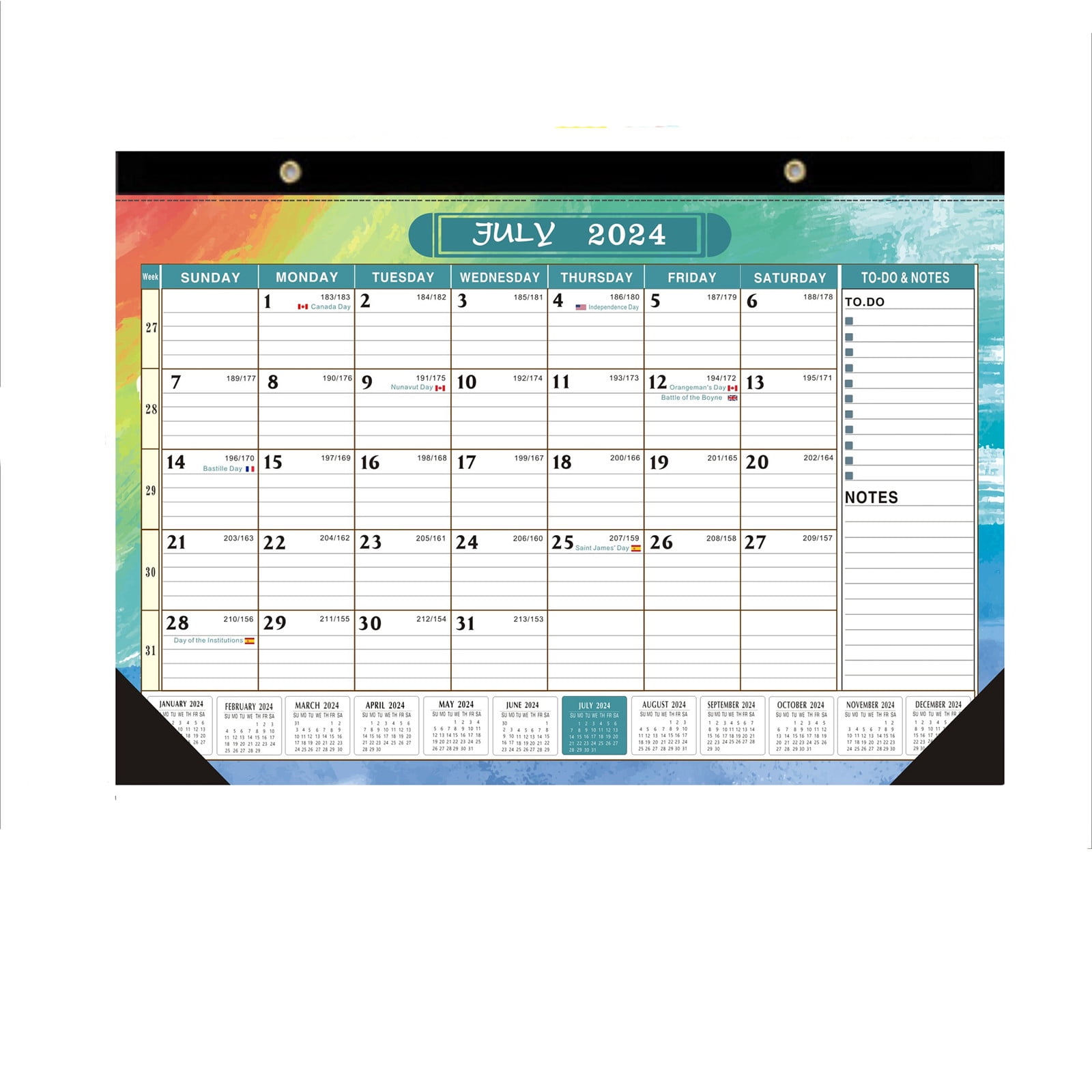 Chef's Magnetic Planning Calendar - Stainless Steel Surface with Weekly ...