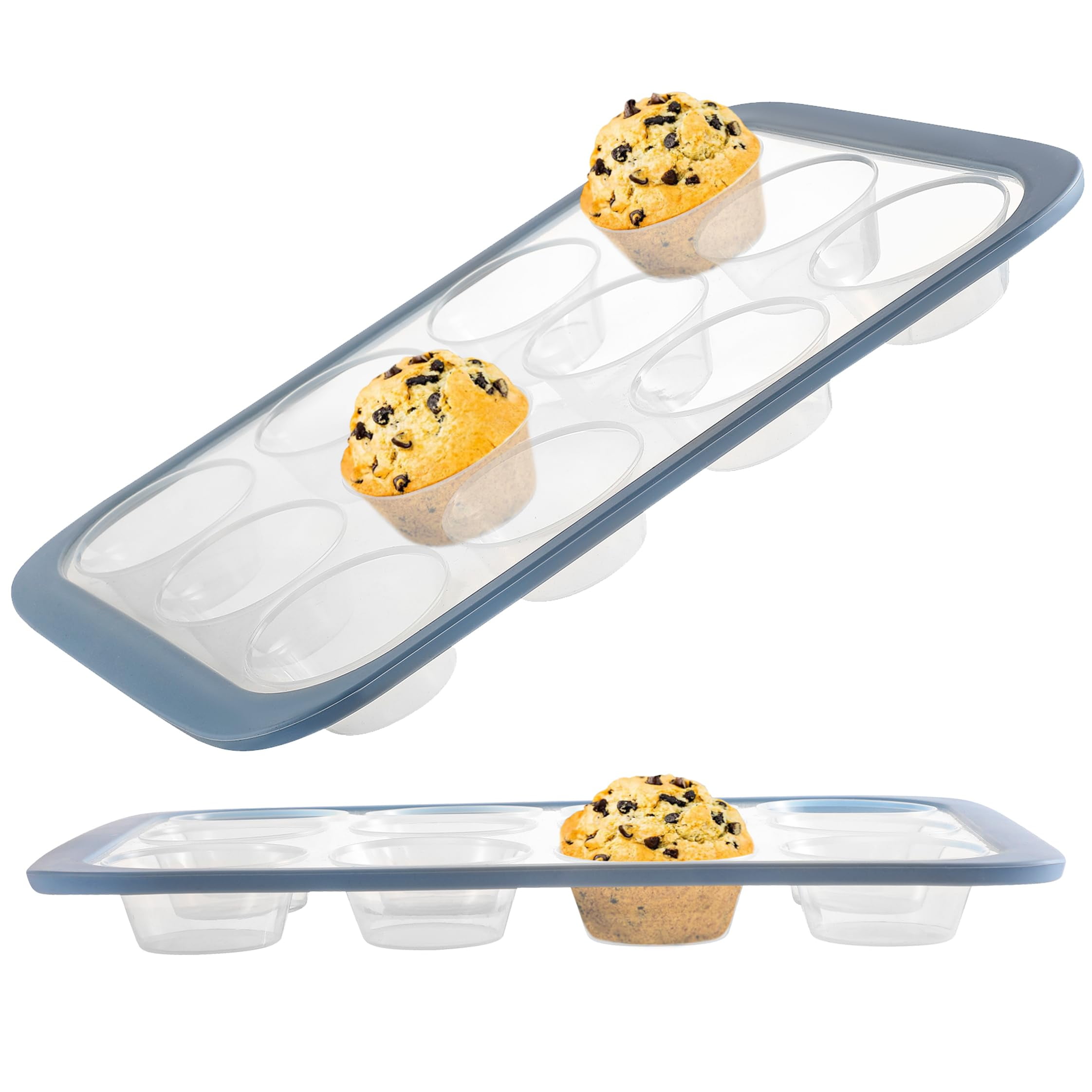 Chef's Path Silicone Muffin Pan - Nonstick BPA-Free Cupcake Molder for ...