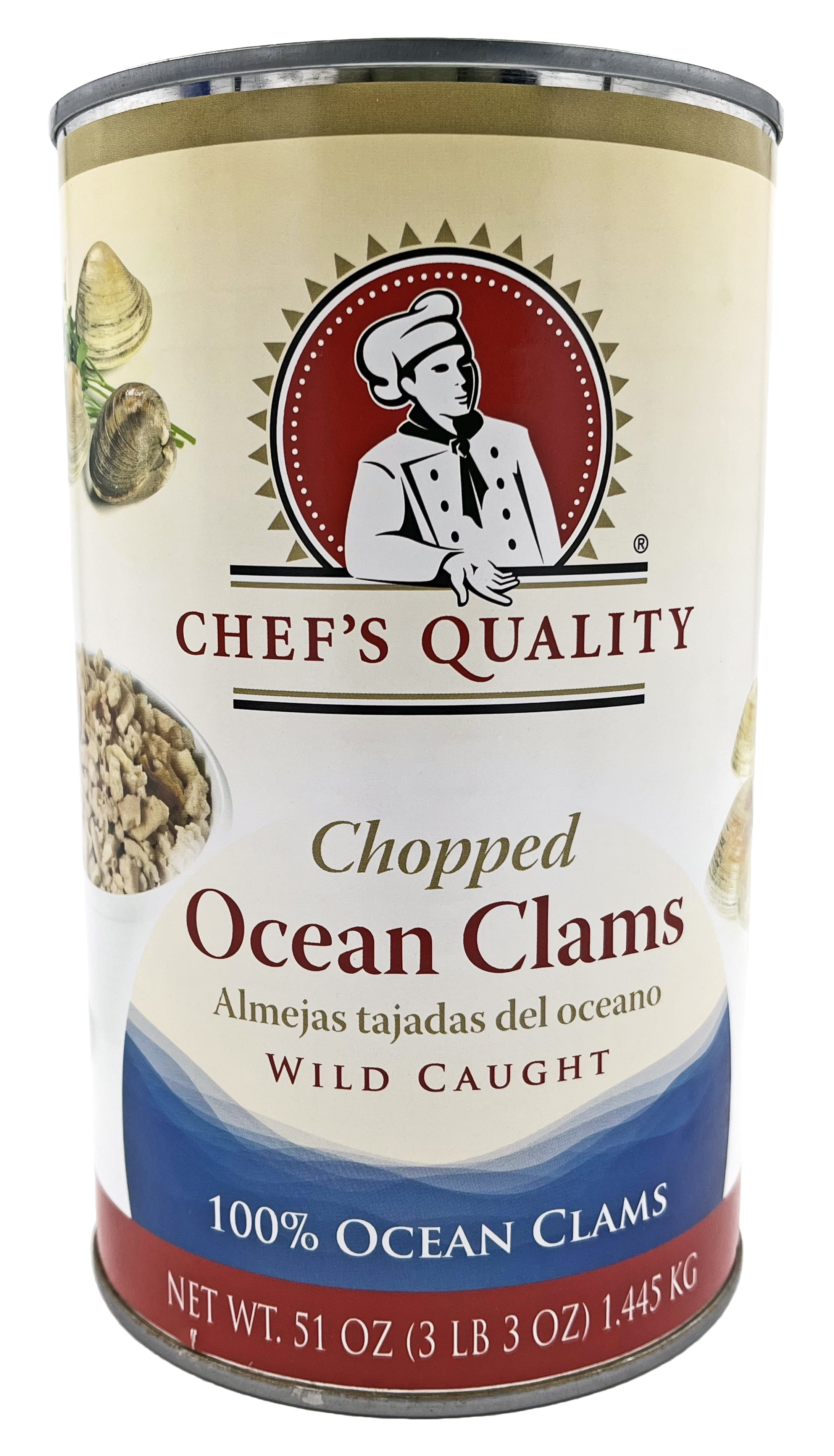 Chef's Quality Chopped Ocean Clams | Wild Caught | 51 oz. - Walmart.com