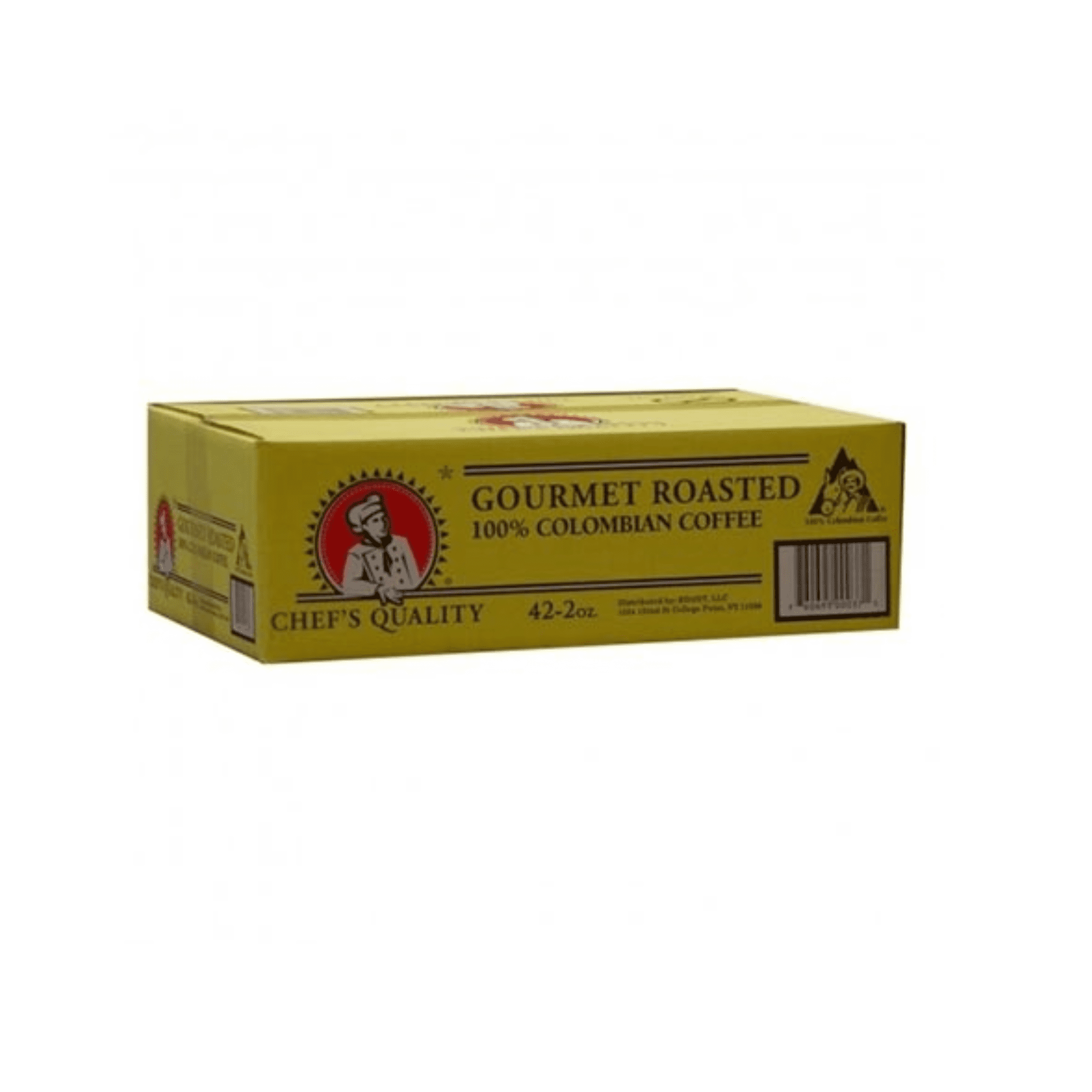 Chef's Quality Gourmet Roasted 100% Colombian Ground Coffee 2 oz ...