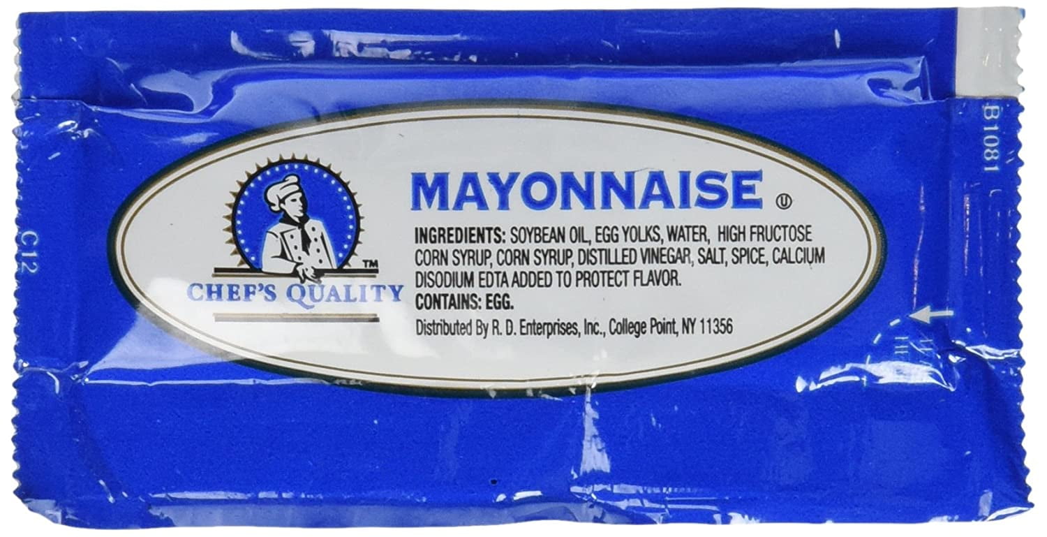 Chef's Quality Mayonnaise 0.31 oz. Packets | Kosher | 200 Count ...