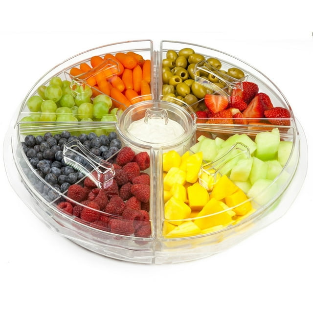 Chef's Star Clear Extra Large Acrylic Appetizer Serving Tray, 8 ...