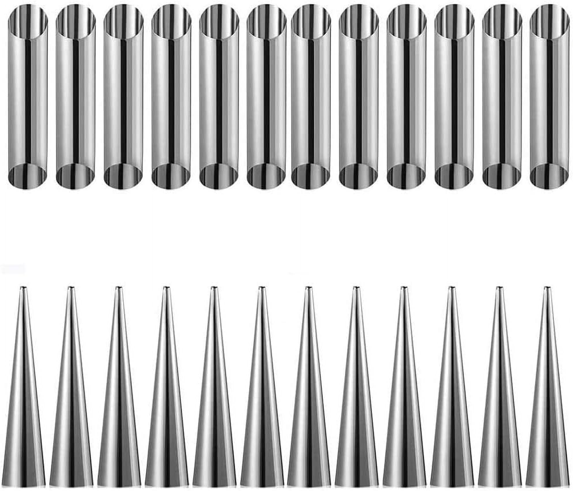 Chef’s Toolkit, Food-Grade Stainless Steel Cannoli Tubes for Cream Roll ...