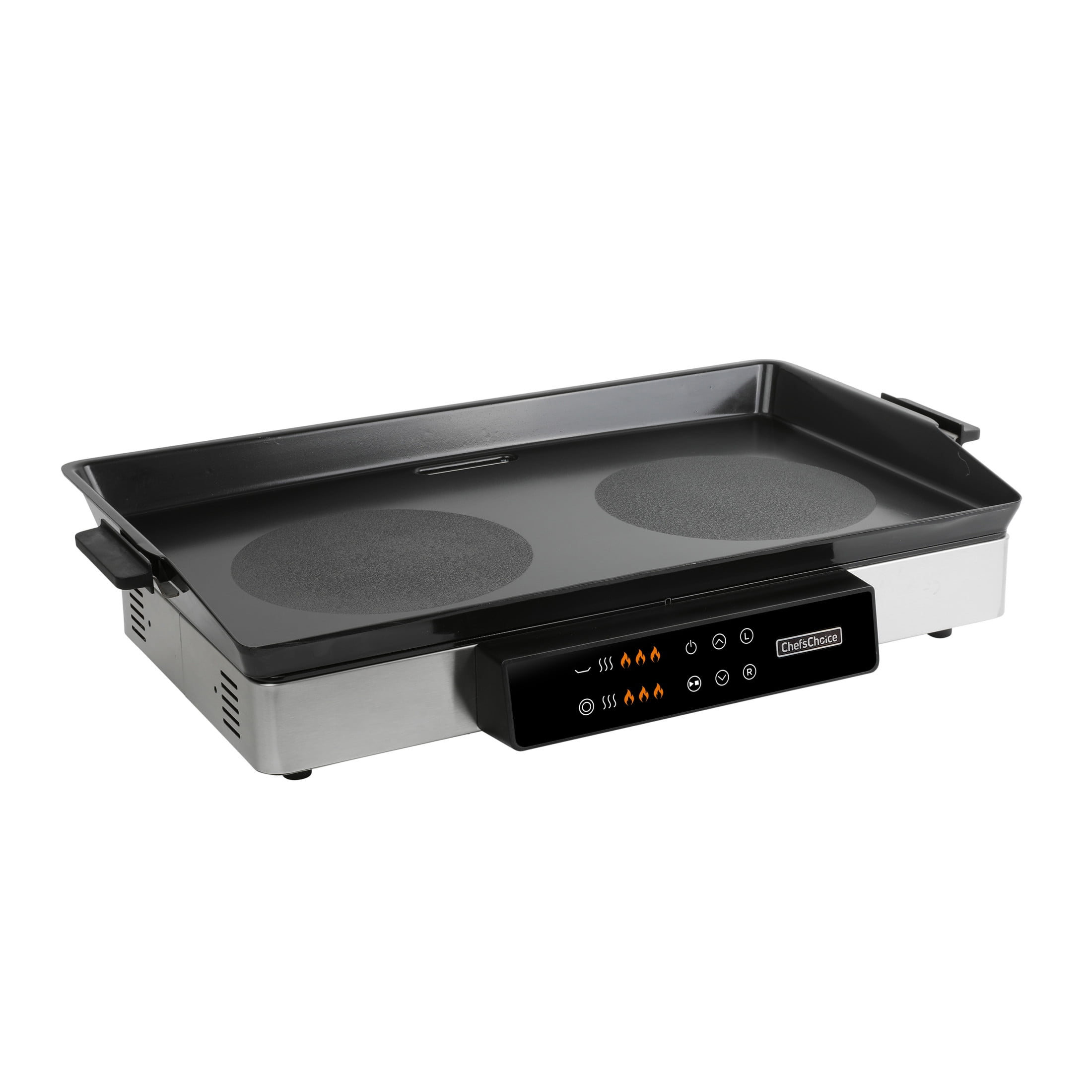 Chef'sChoice 2-in-1 Digital Griddle & Dual Burner, in Stainless Steel ...