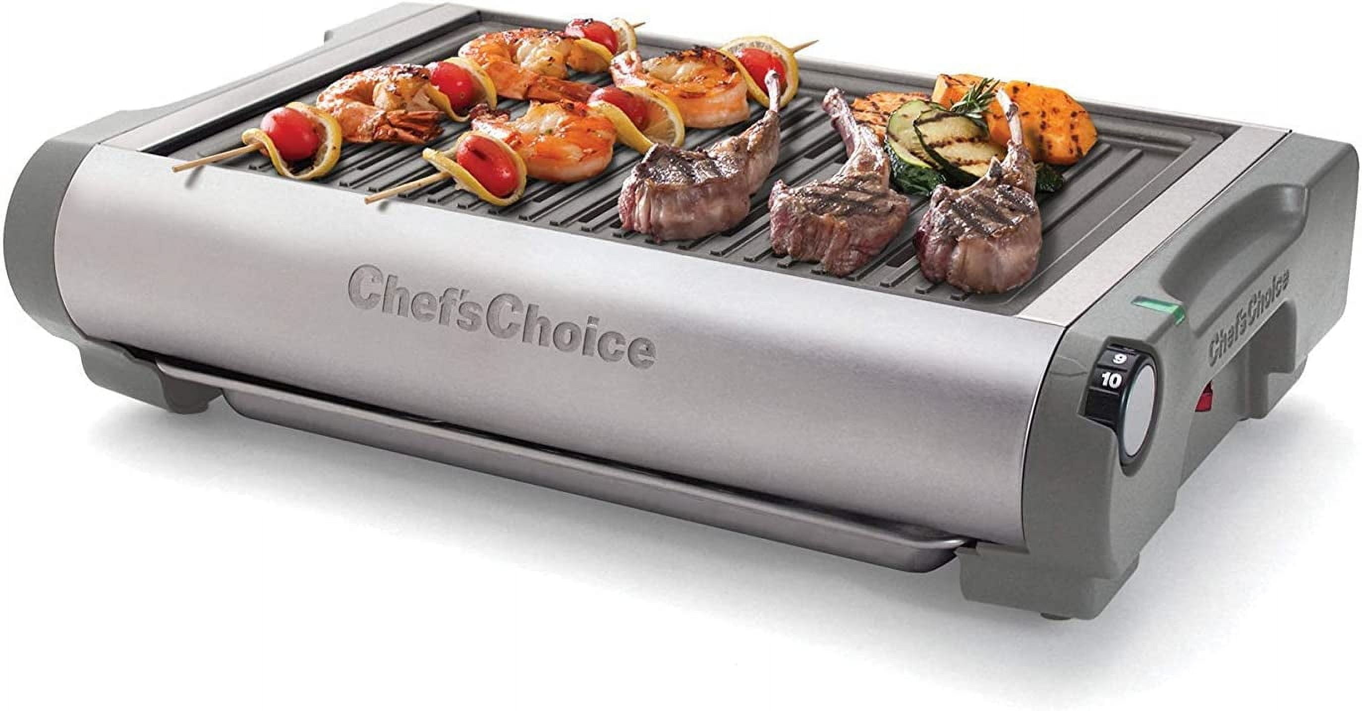 Chef'sChoice 878 Professional Indoor Electric Grill with Removable ...