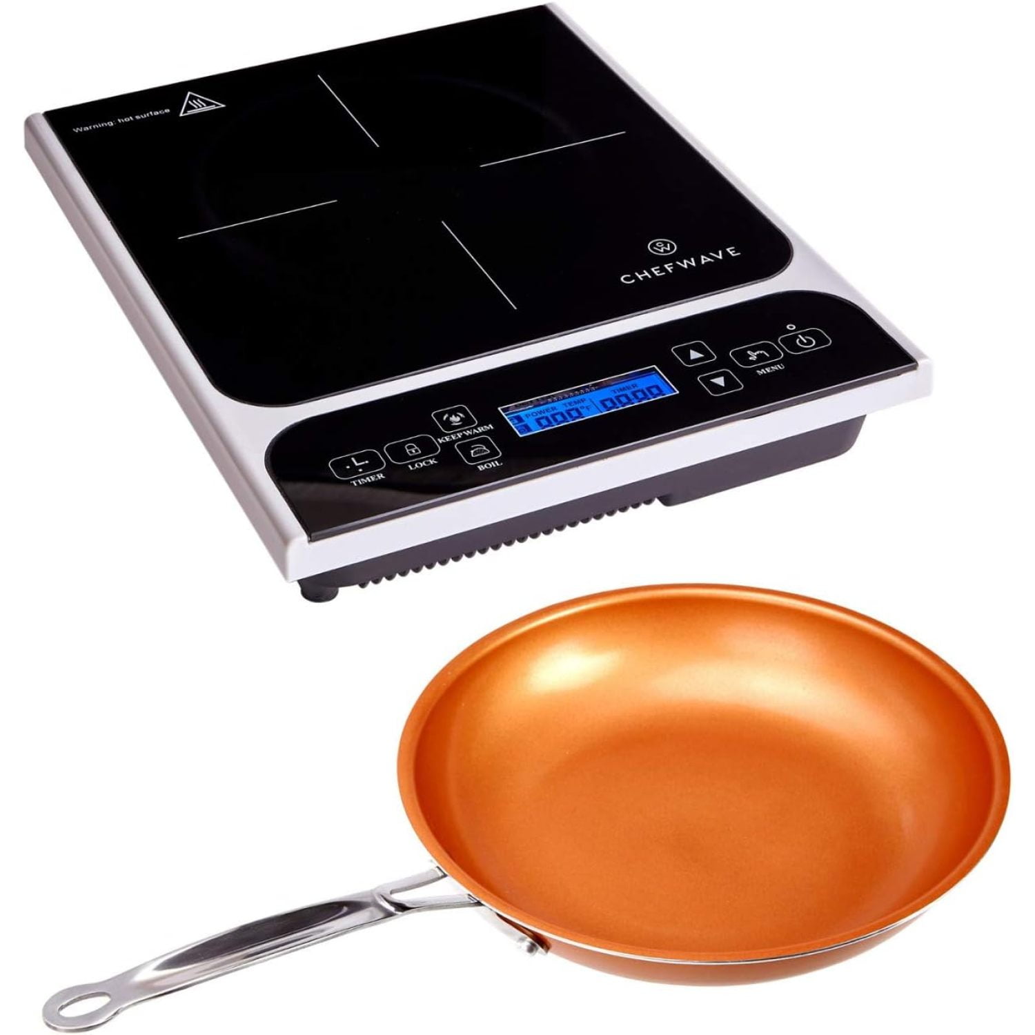 ChefWave 1800W Portable Induction Cooktop Burner, Single Burner ...