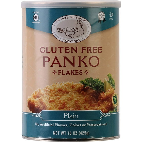 CheffJeff Nathan Creations, Gourmet Panko Plain Gluten Free, 15 Ounce 2 ...