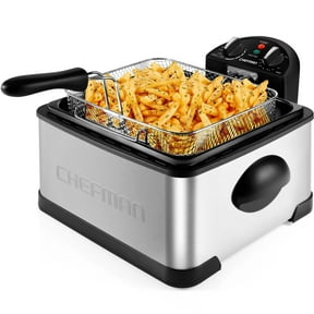 OVENTE Electric Deep Fryer 1.5L, Adjustable Temperature, Viewing Window ...