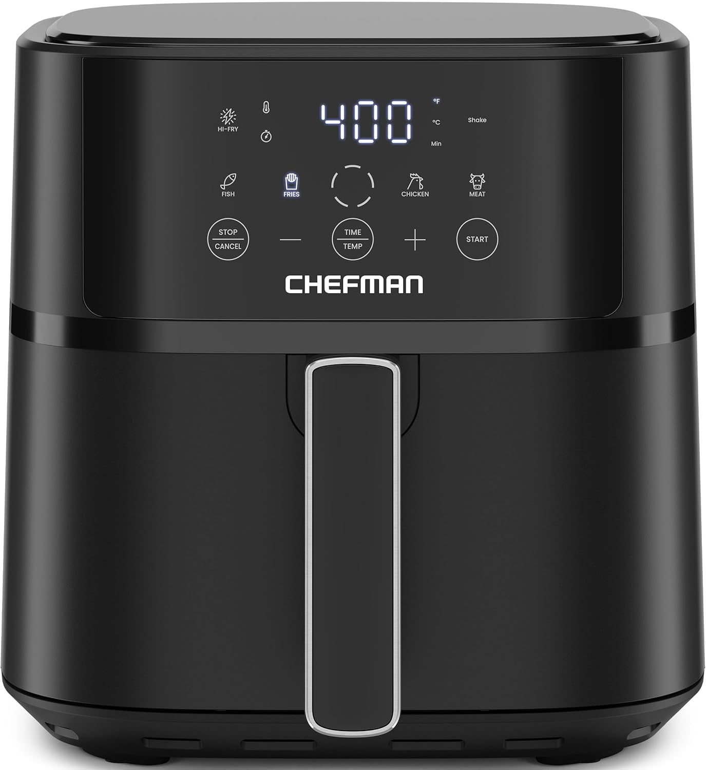 Chefman 6 Qt Compact Digital Touch Air Fryer w/ Hi-Fry & Shake Reminder ...