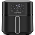 Chefman 6 Qt Compact Digital Touch Air Fryer, Hi-Fry & Shake Reminder ...