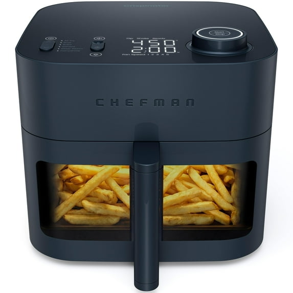 Chefman Crispinator Air Fryer 6-in-1 with 8 Qt capacity, 450°F Max Temp ...